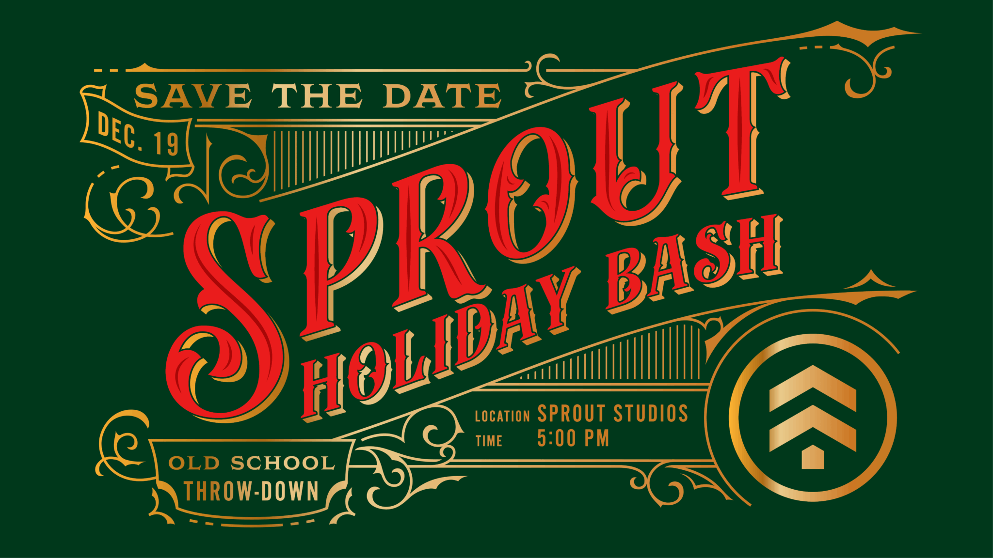 Save the Date! Sprout Holiday Bash – December 19 - Sprout Studios
